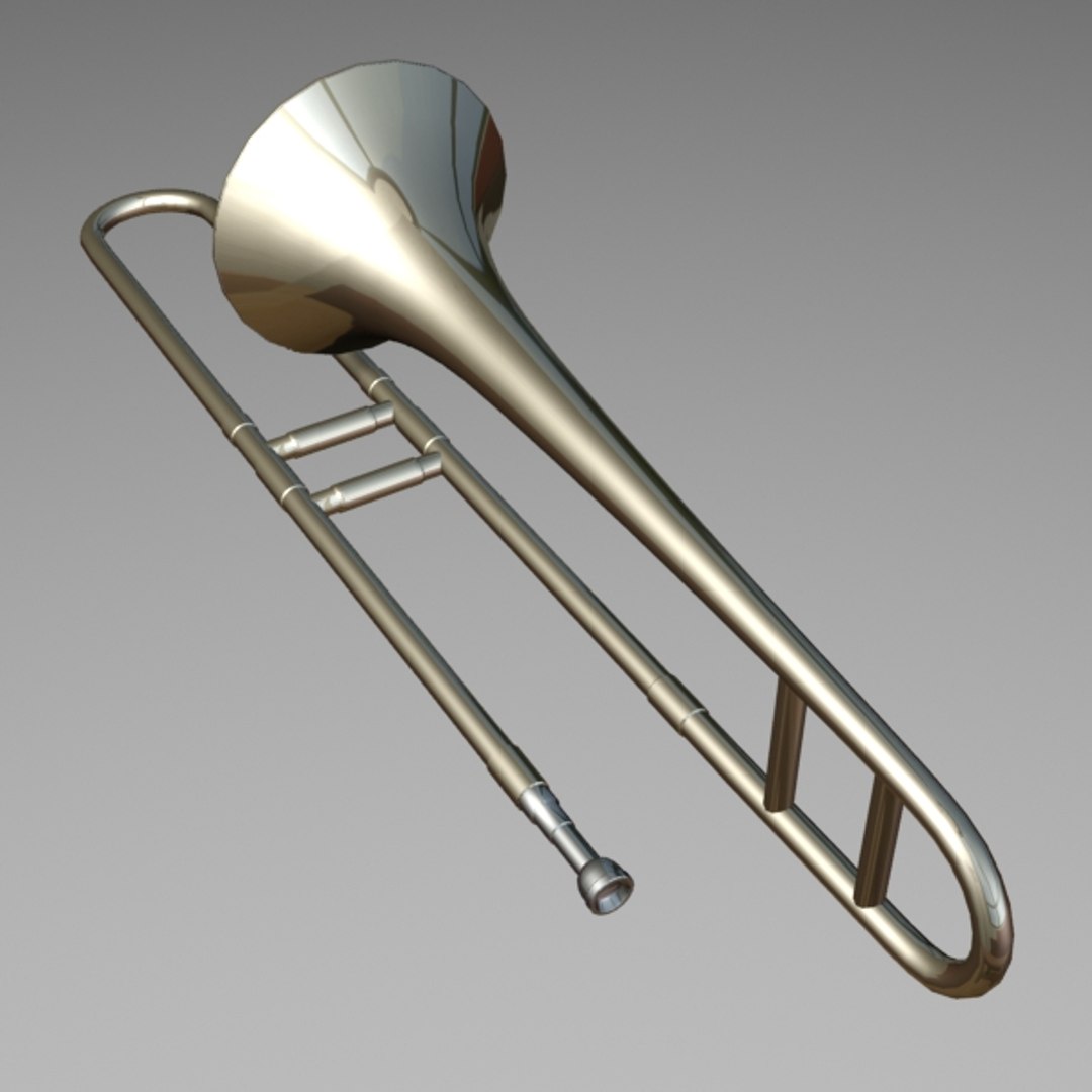 Trombone Brass 3d Model