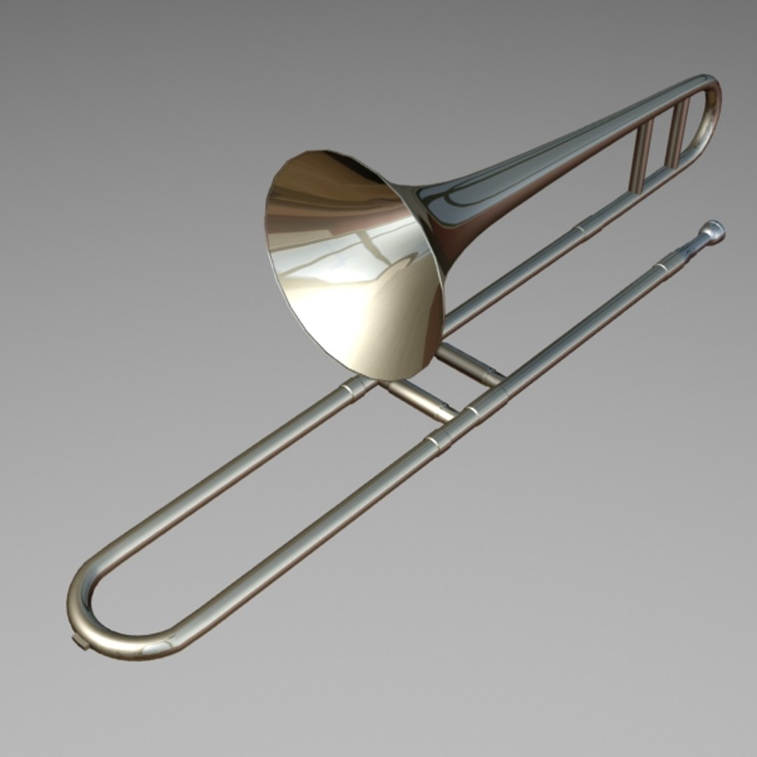 Trombone Brass 3d Model