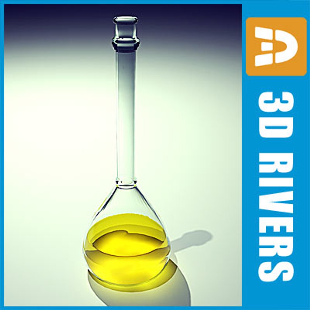 3d flask chemistry lab