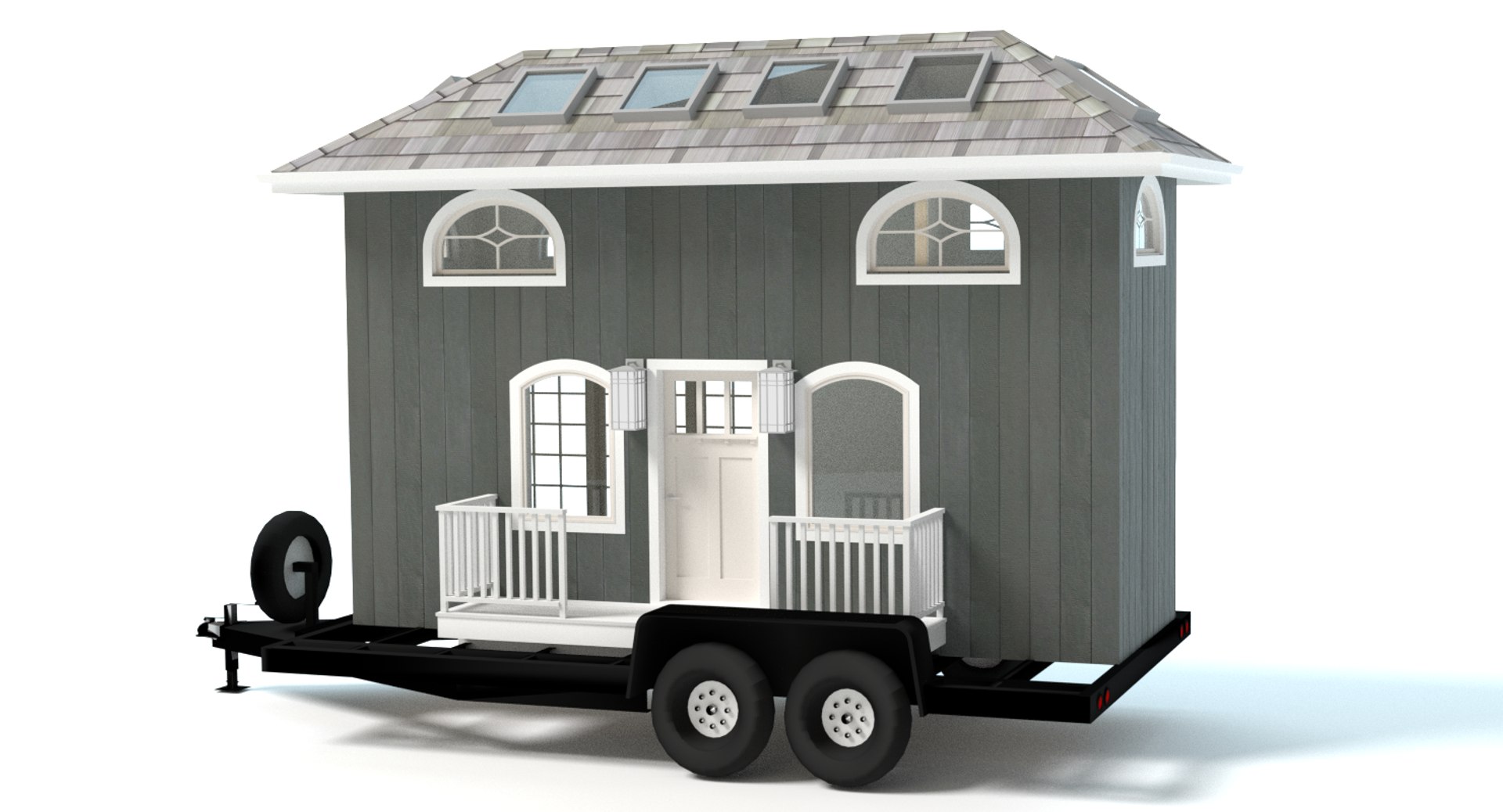 3d Model Tiny House Trailer