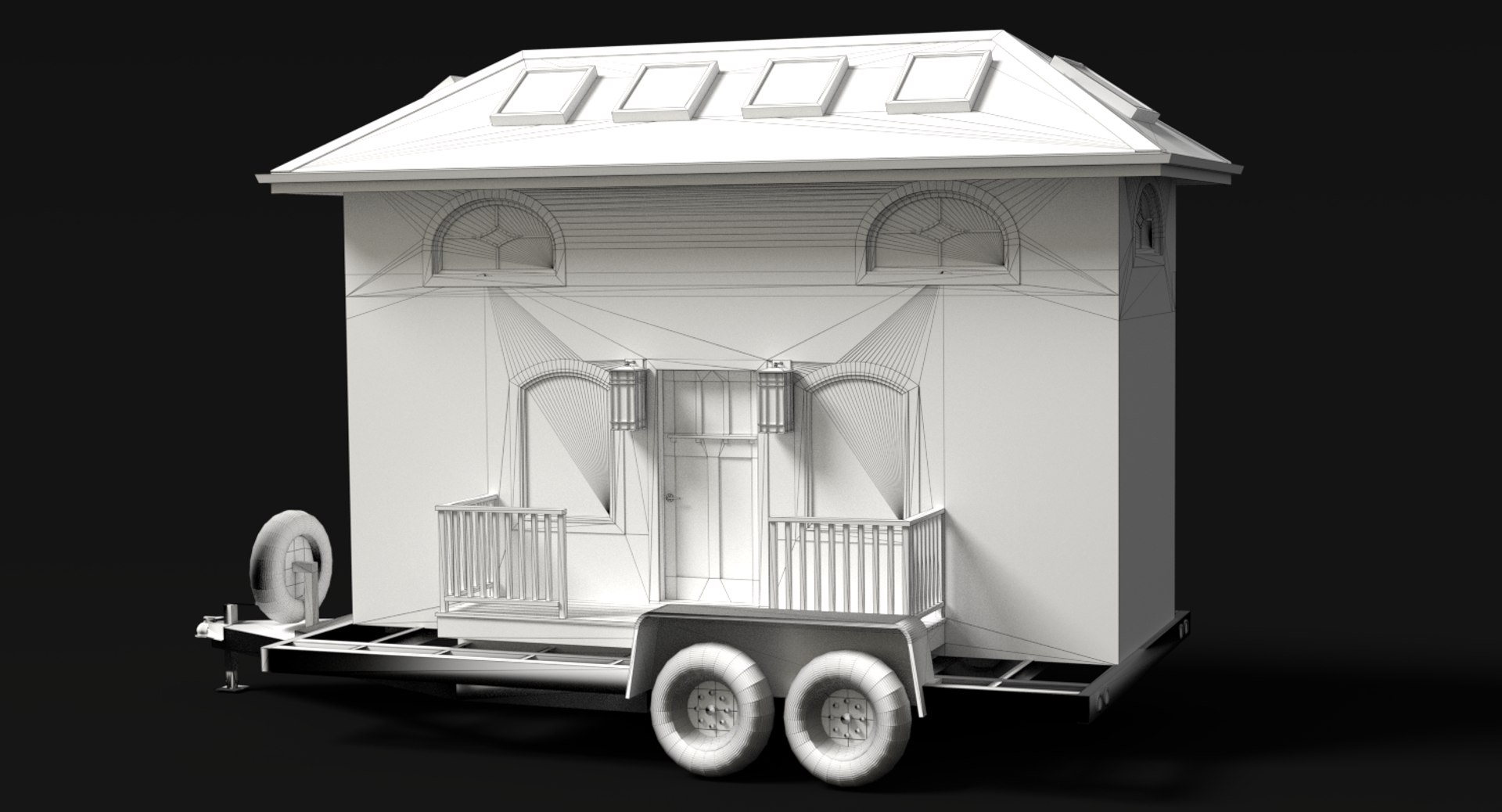 3d Model Tiny House Trailer