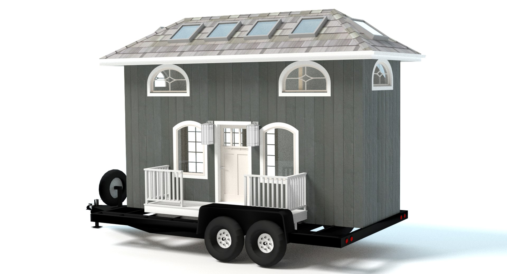 3d Model Tiny House Trailer