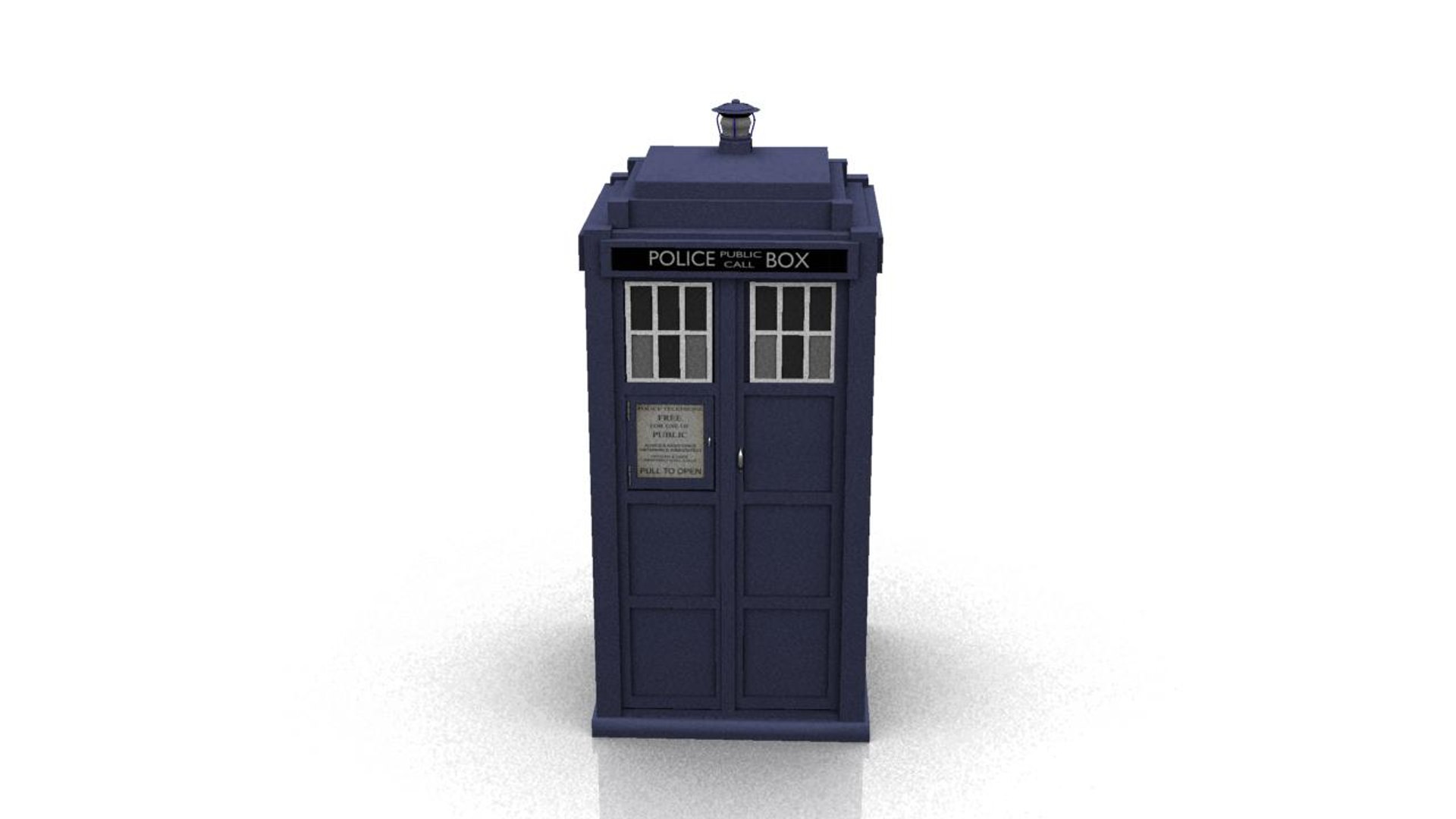 Police Box 3d Max