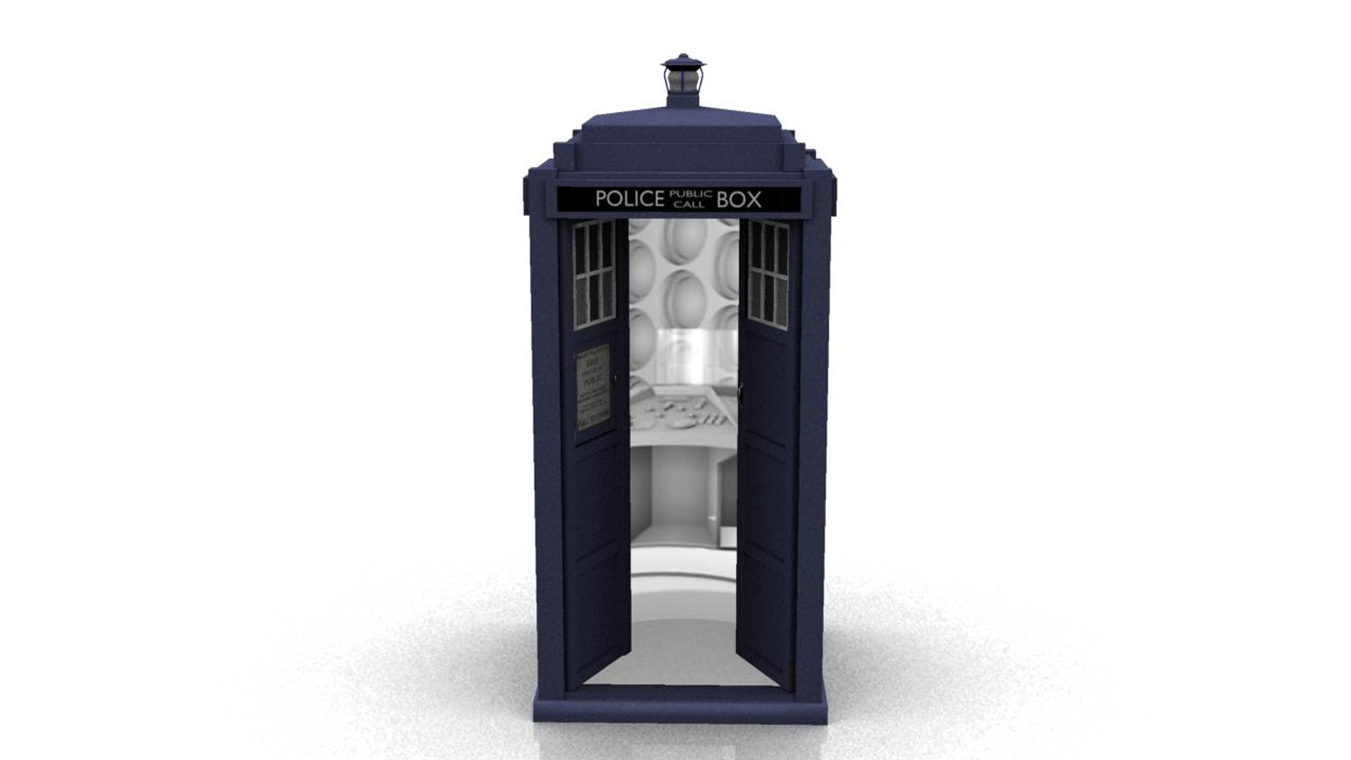 Police Box 3d Max
