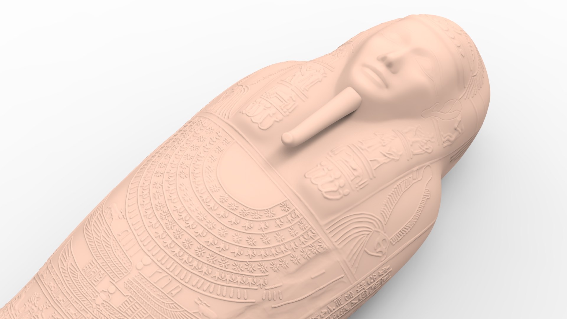 Egyptian Gold Coffin Sarcophagus model - TurboSquid 2156908