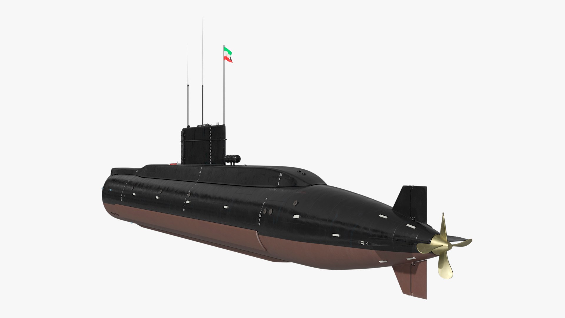 Iranian Fateh Submarine In Dry Dock 3D Model - TurboSquid 2302271