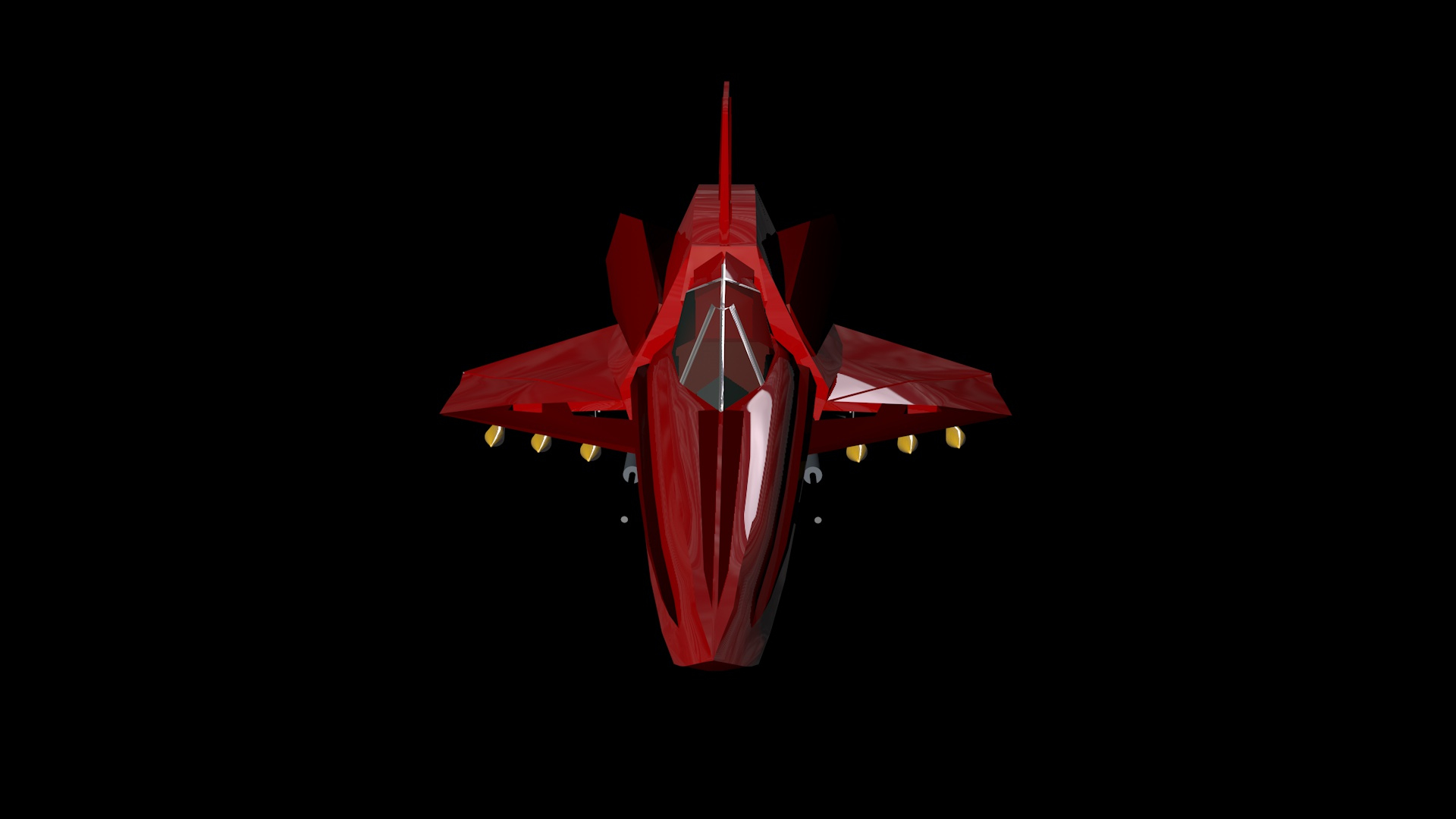 Jet fighter Red 3D model - TurboSquid 1844581