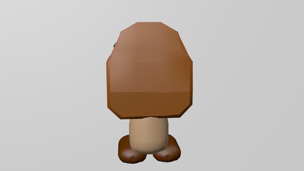 modelo 3d Low Poly Goomba - TurboSquid 1980107