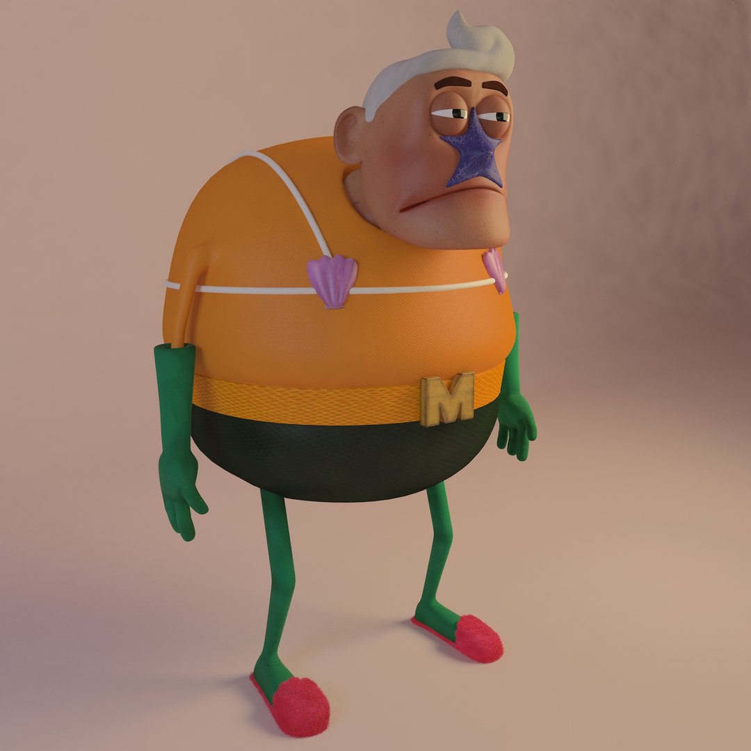 Mermaid man 3D model - TurboSquid 1370322