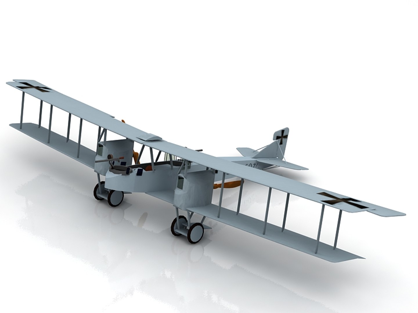 modelo 3d Gotha GV - TurboSquid 1765883