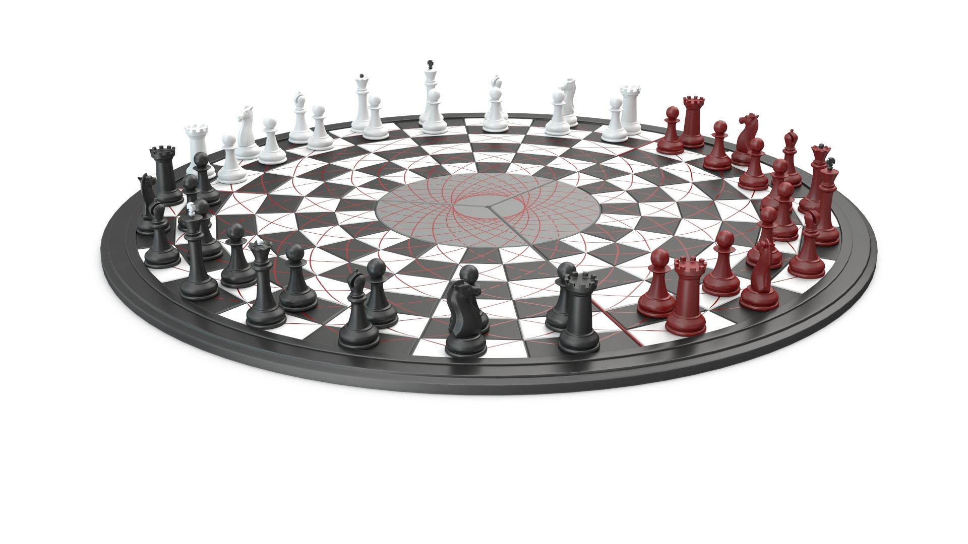 Chess for Three Players model - TurboSquid 2068408