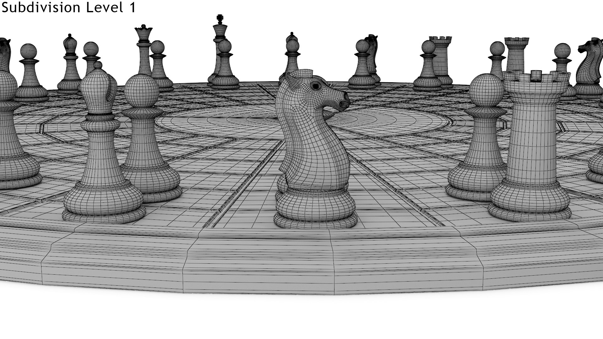 Chess for Three Players model - TurboSquid 2068408