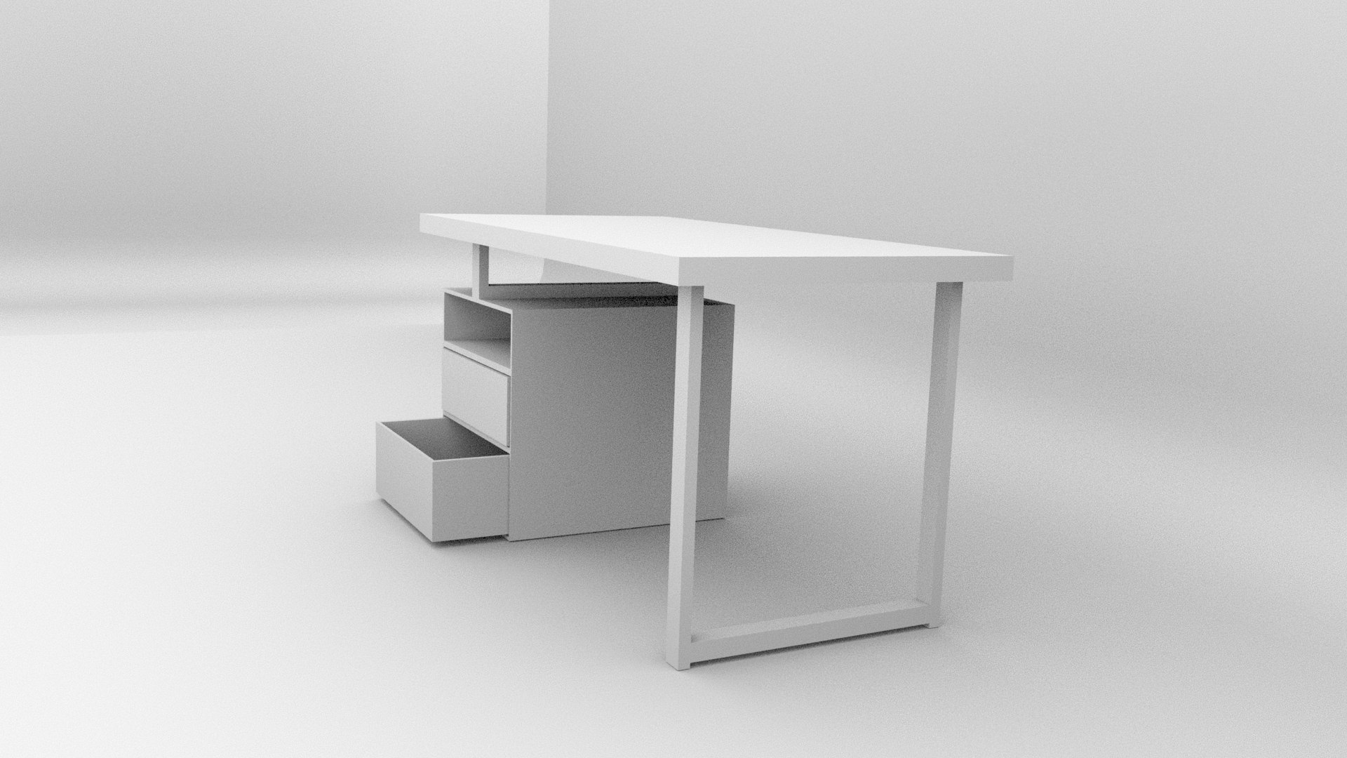 3D Model Study Table - TurboSquid 1852980