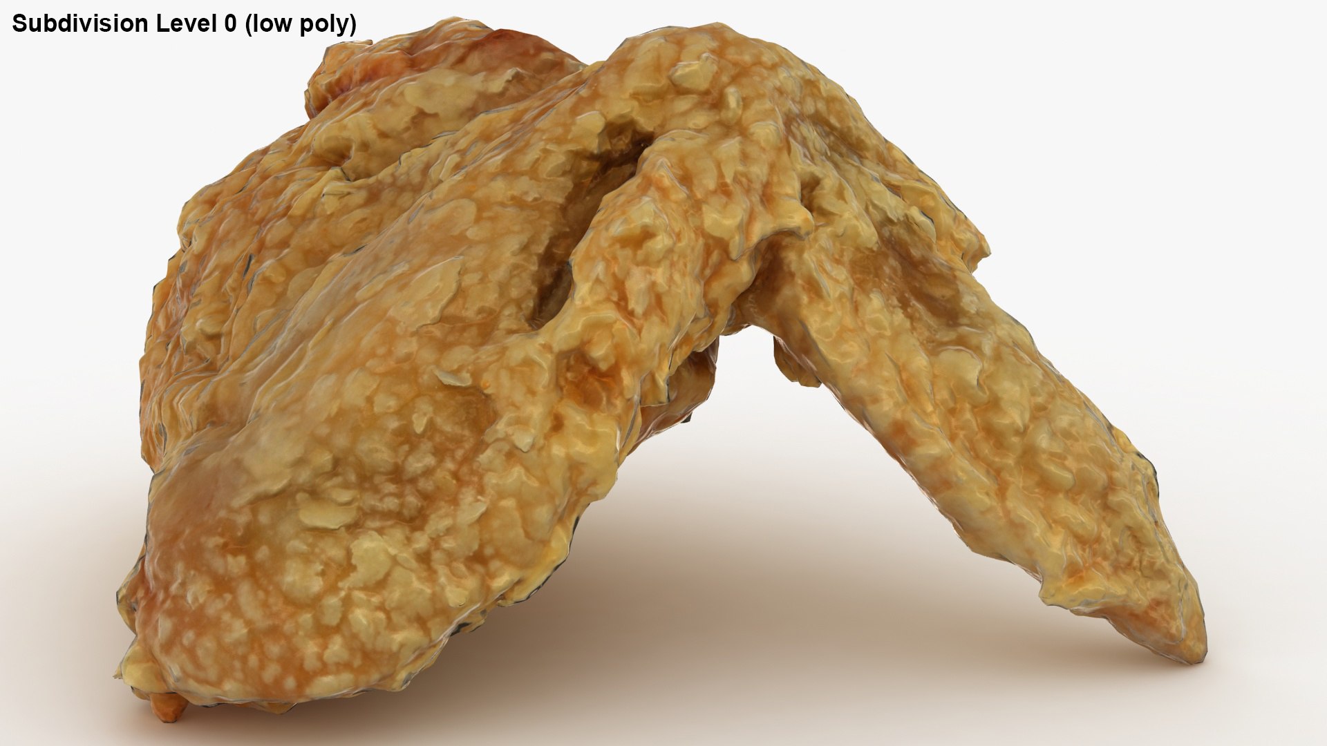 3D Crispy Chicken Wing Model - TurboSquid 1695855