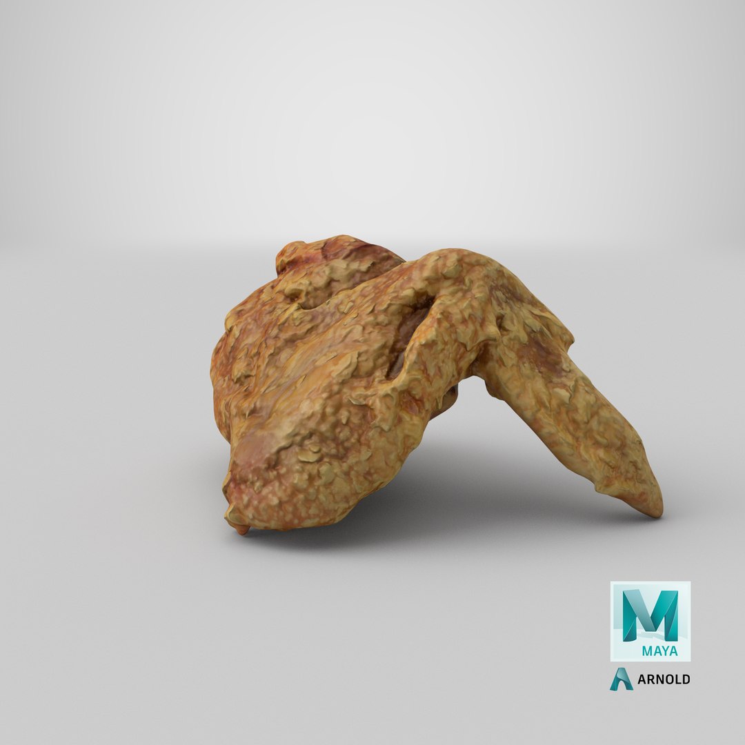 3D Crispy Chicken Wing Model - TurboSquid 1695855