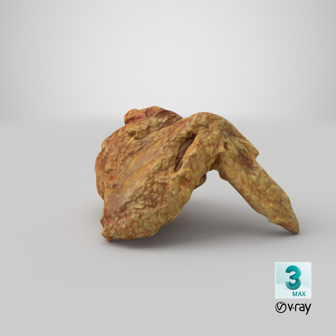 3D Crispy Chicken Wing Model - TurboSquid 1695855