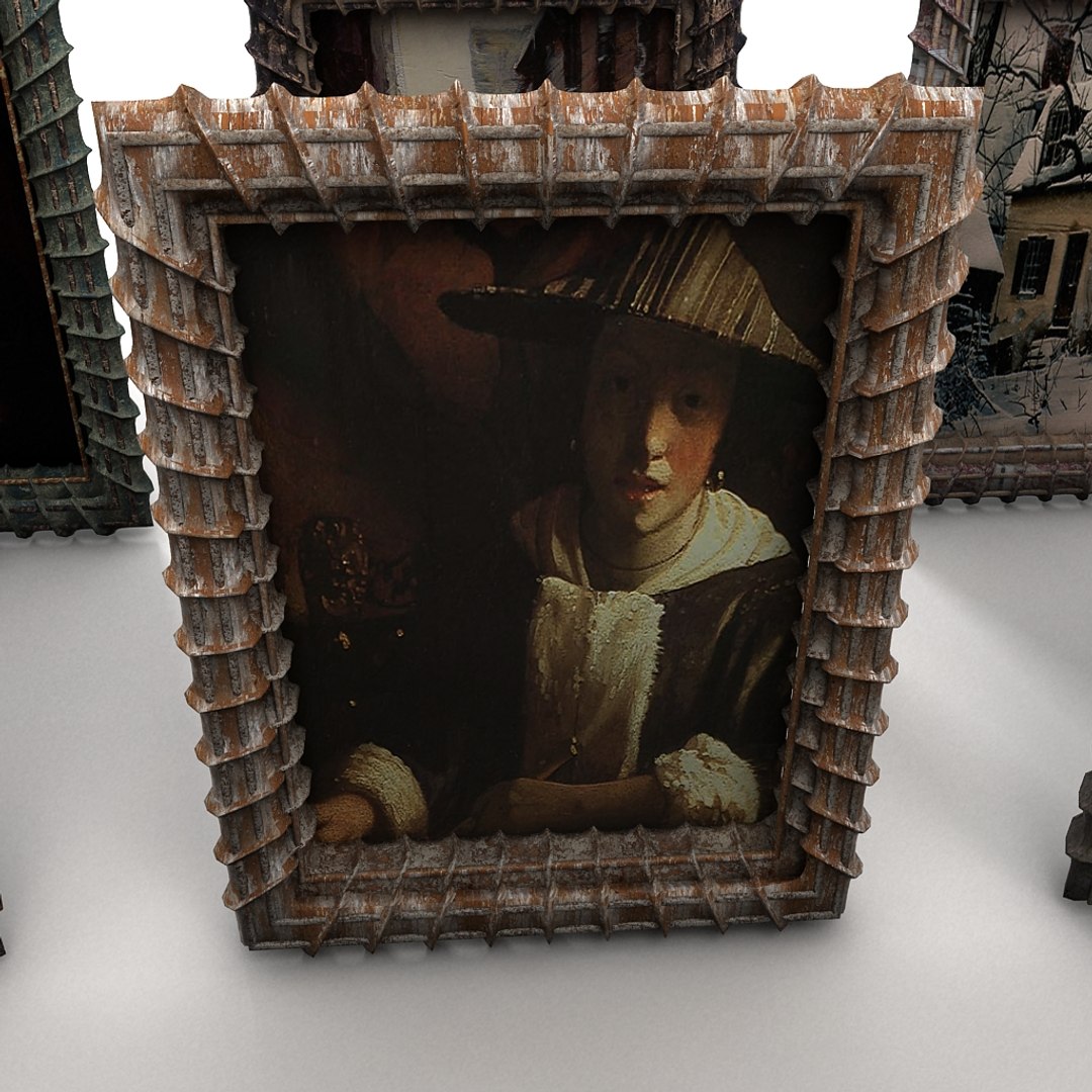 3d Creepy Frame Paint Model