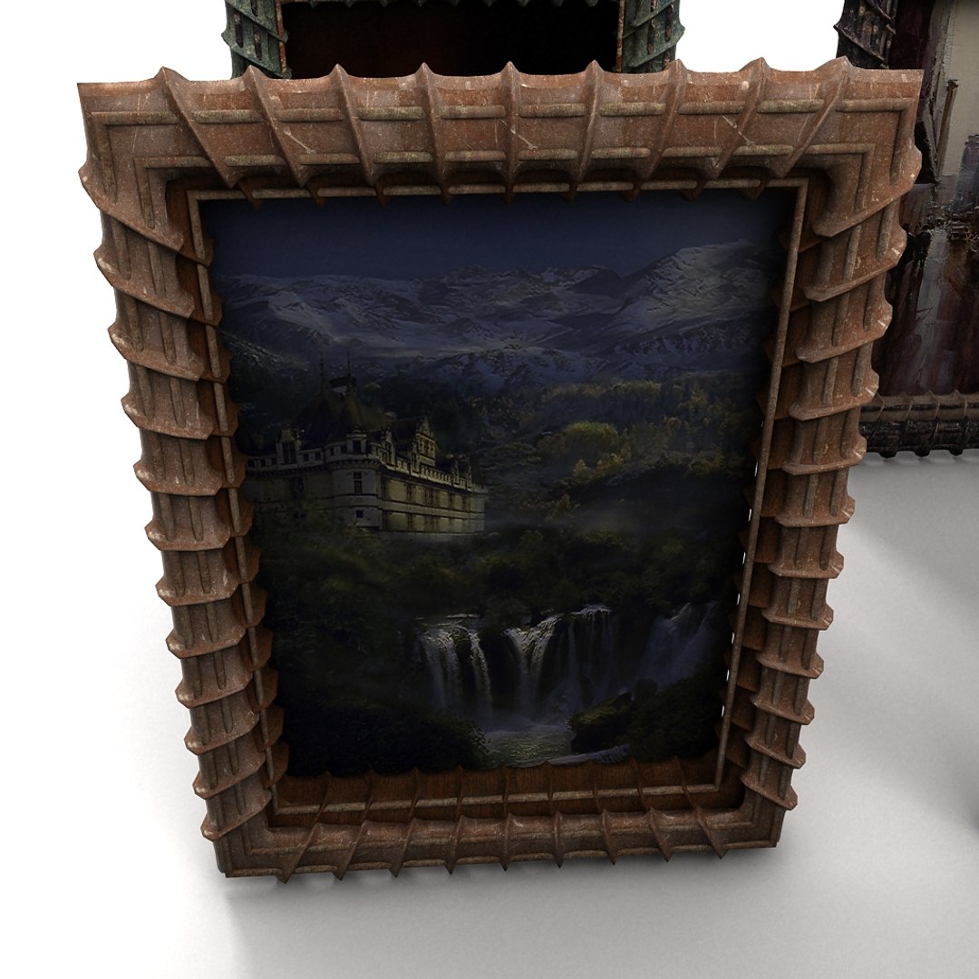 3d Creepy Frame Paint Model