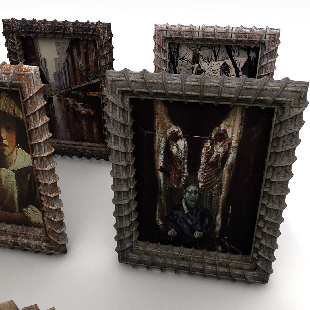 3d Creepy Frame Paint Model