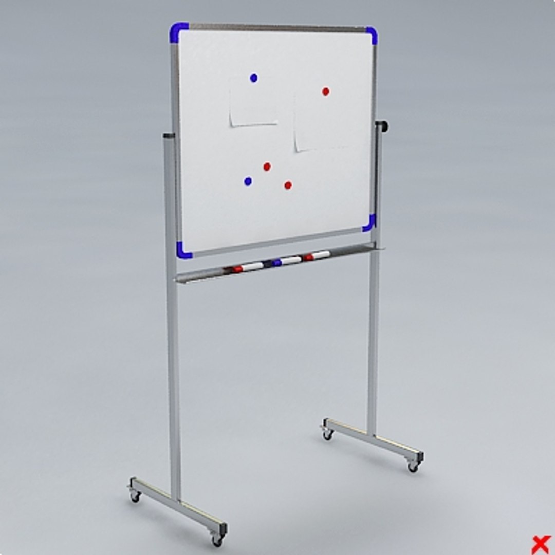 Whiteboard Board 3d Model