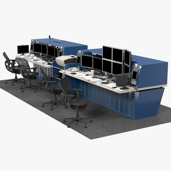 office workstation 3d model