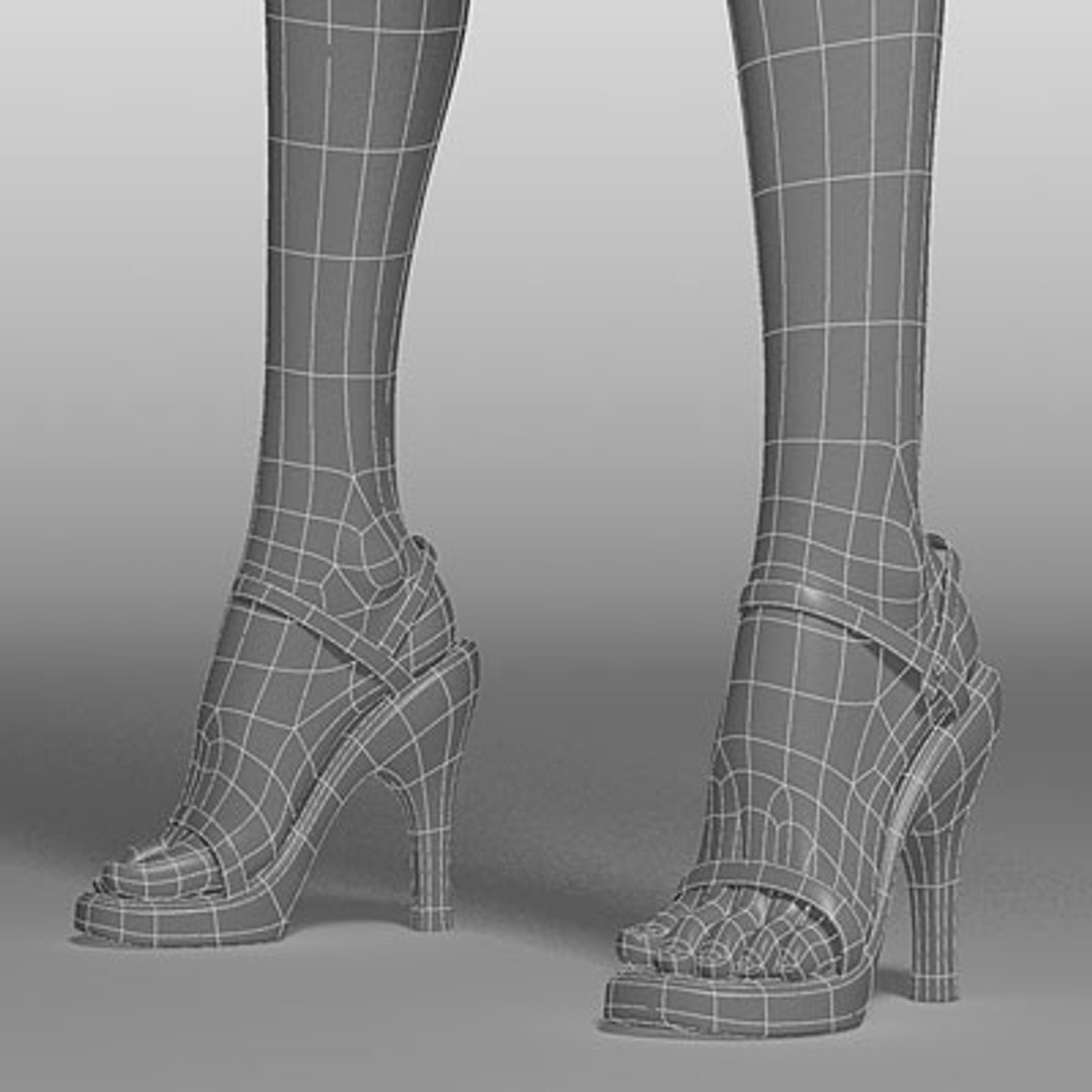 female character mari 3d model