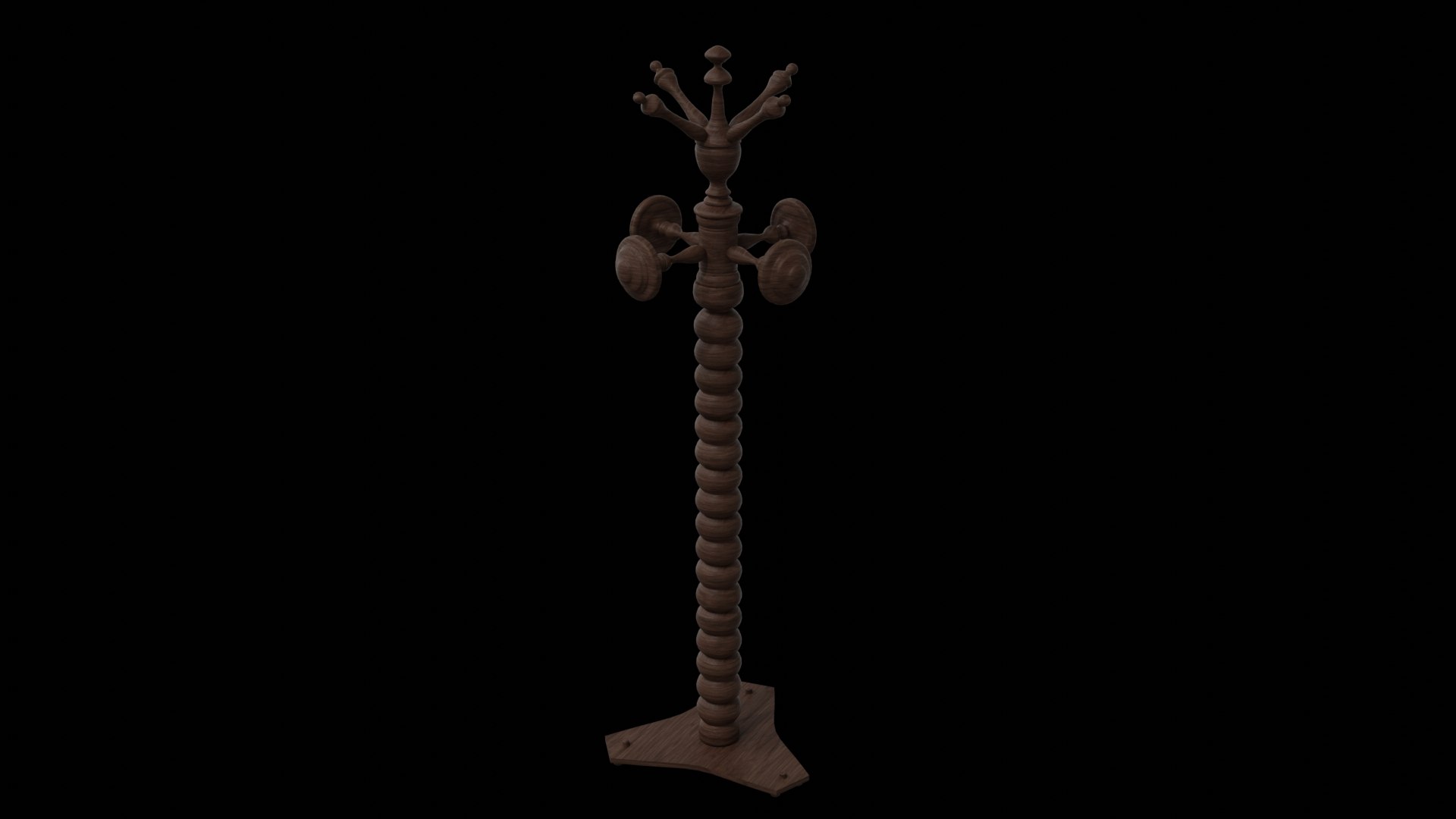 3D Clothes Hangers Tree - TurboSquid 1818040