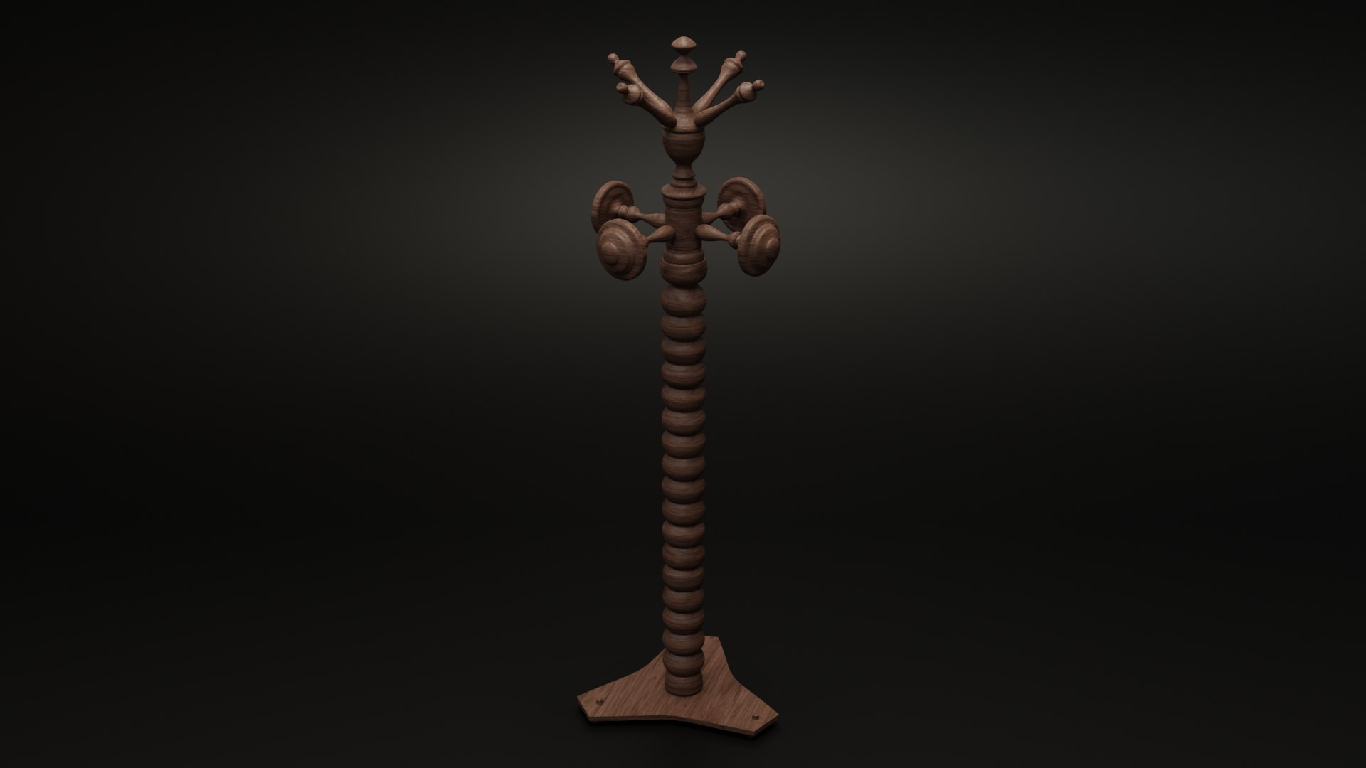 3D Clothes Hangers Tree - TurboSquid 1818040