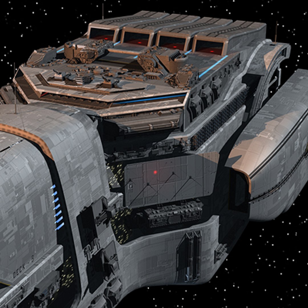 3d Spaceship Space Ship Model