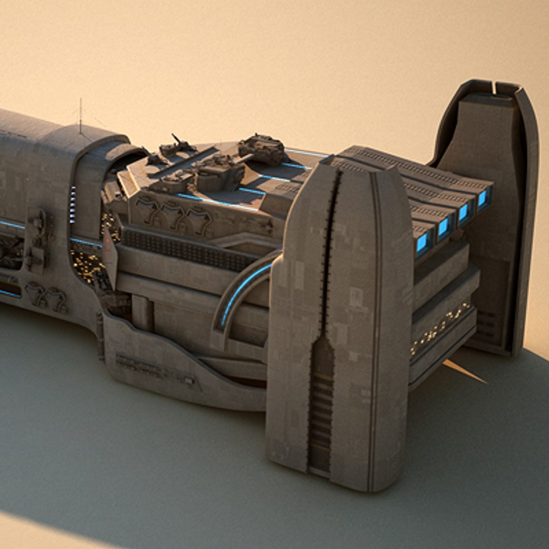 3d Spaceship Space Ship Model