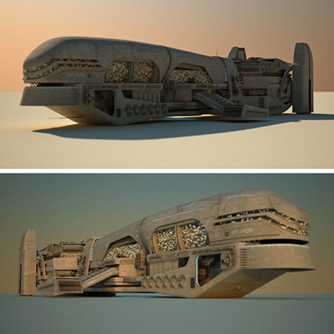 3d Spaceship Space Ship Model