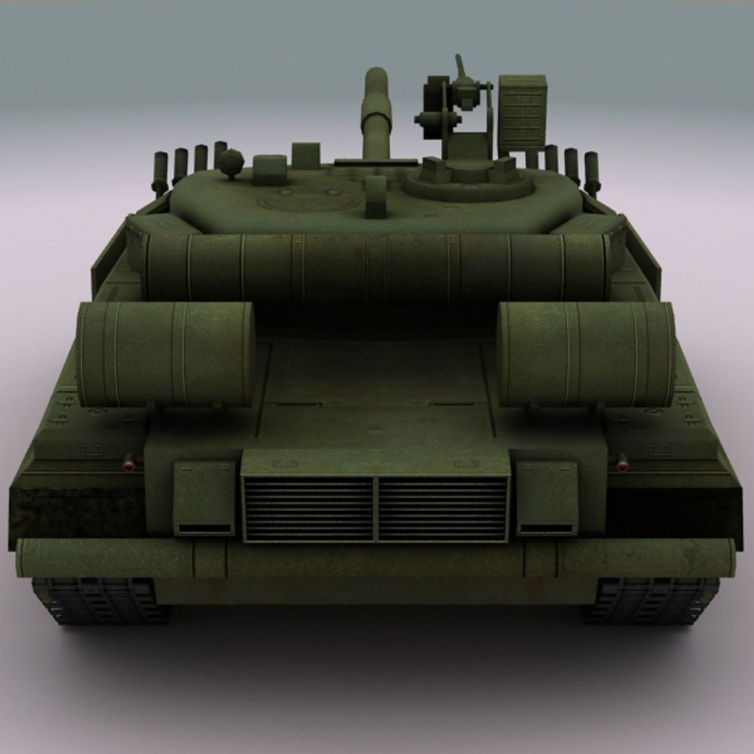 3d Model T-80 Russian Tank