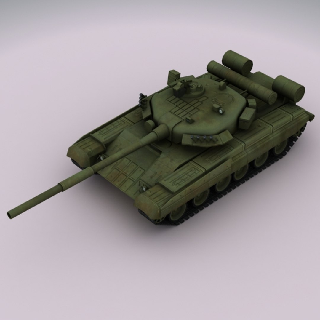 3d Model T-80 Russian Tank