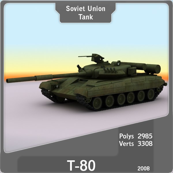 T-80 3D Models for Download | TurboSquid