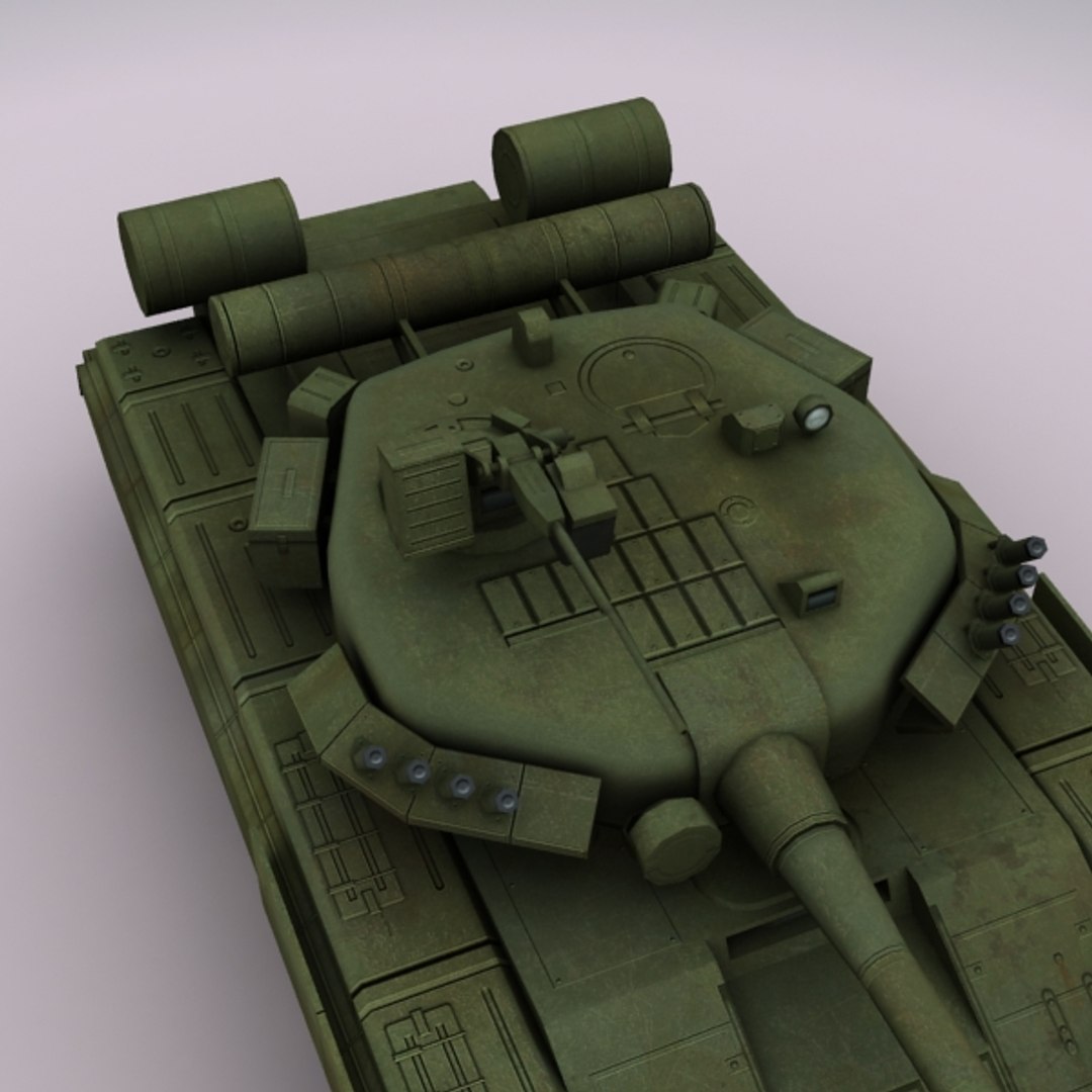 3d Model T-80 Russian Tank