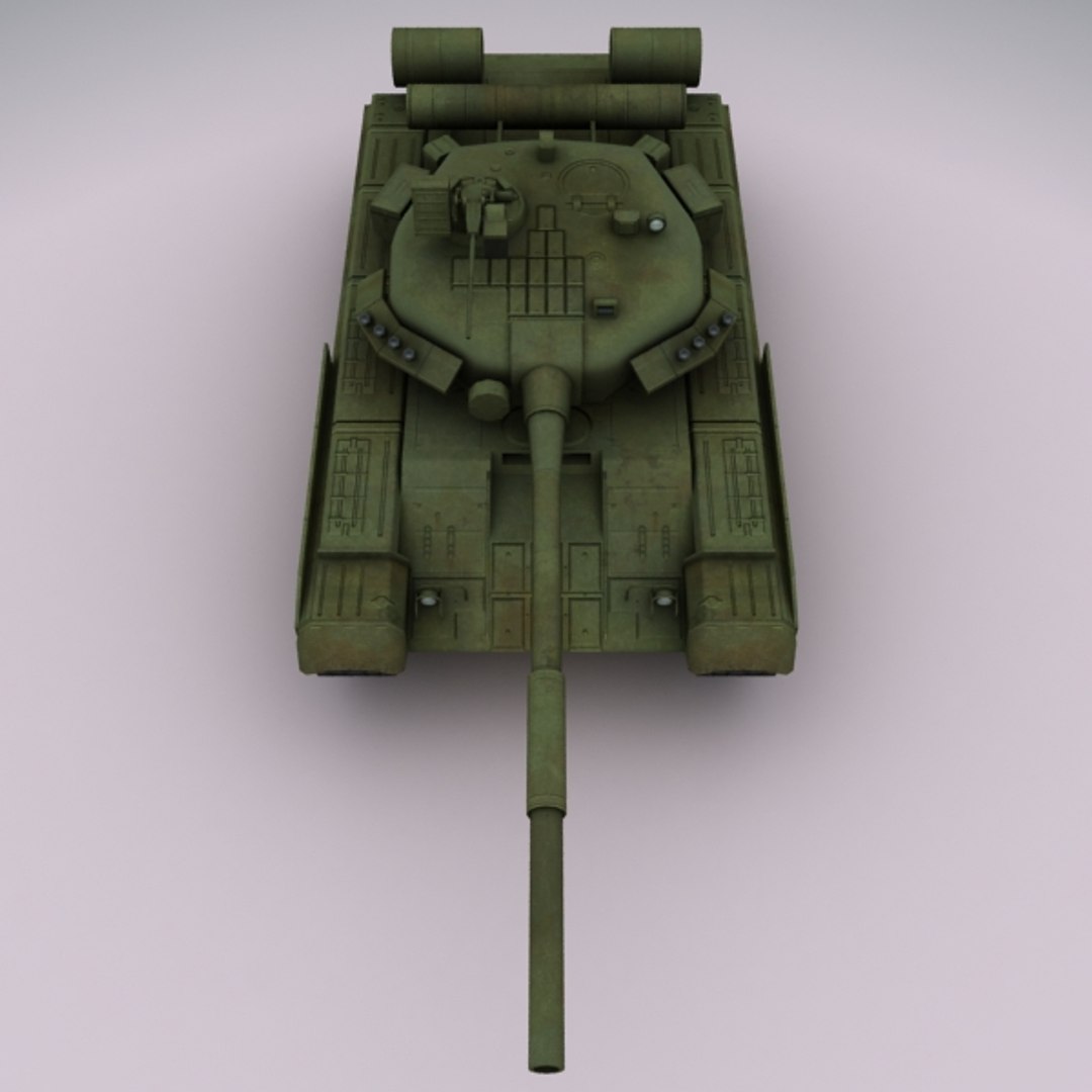 3d Model T-80 Russian Tank
