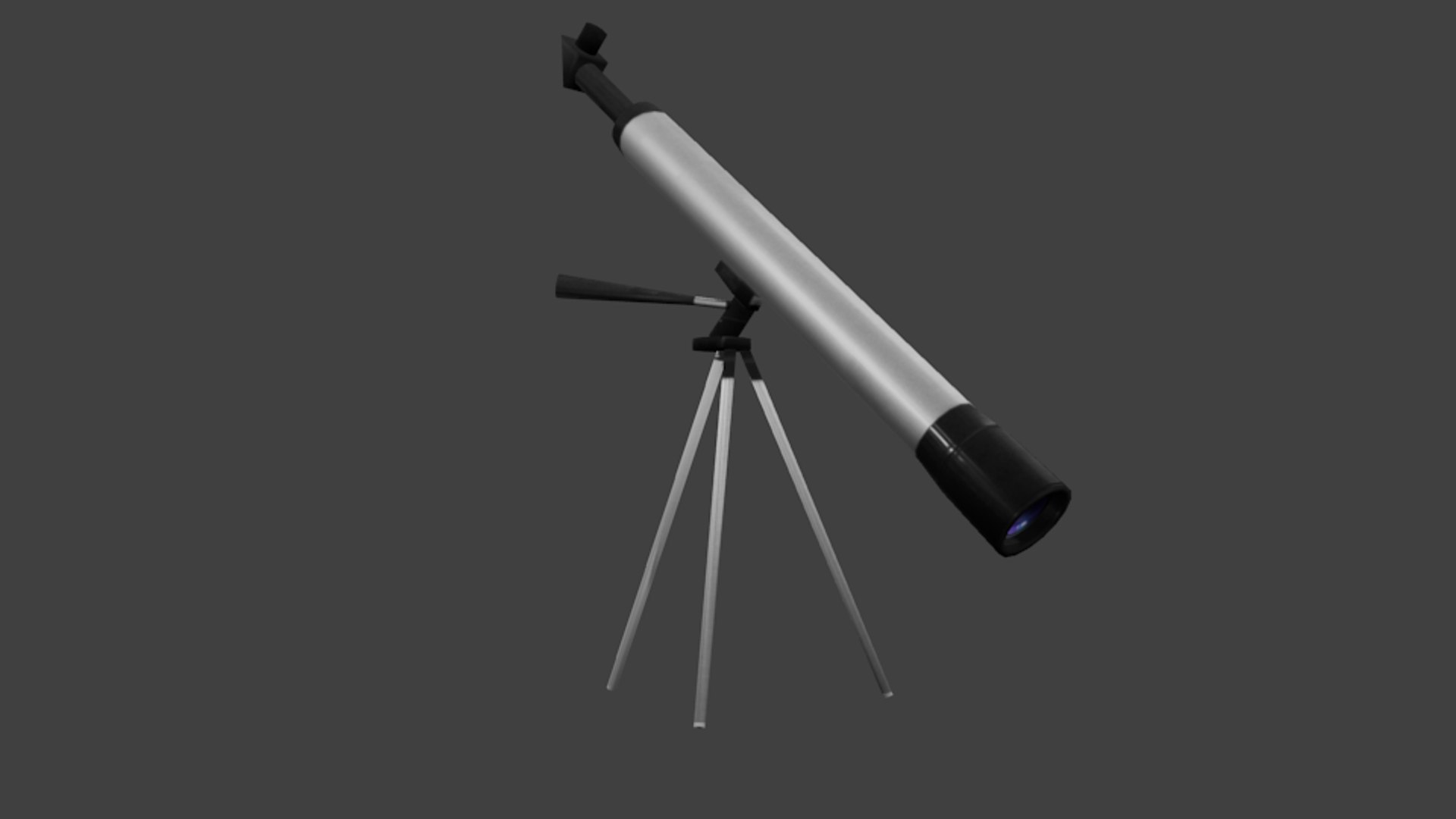 3D model low-poly telescope - TurboSquid 1263680