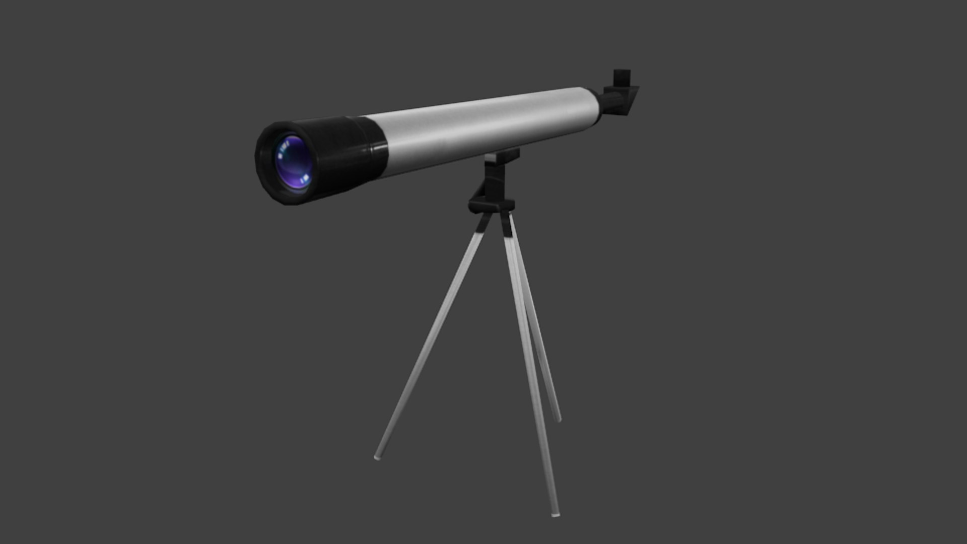 3D model low-poly telescope - TurboSquid 1263680