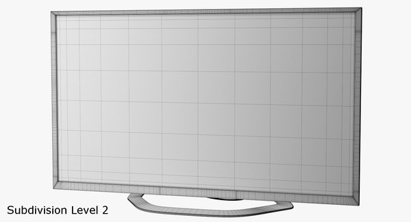 led television 3d obj