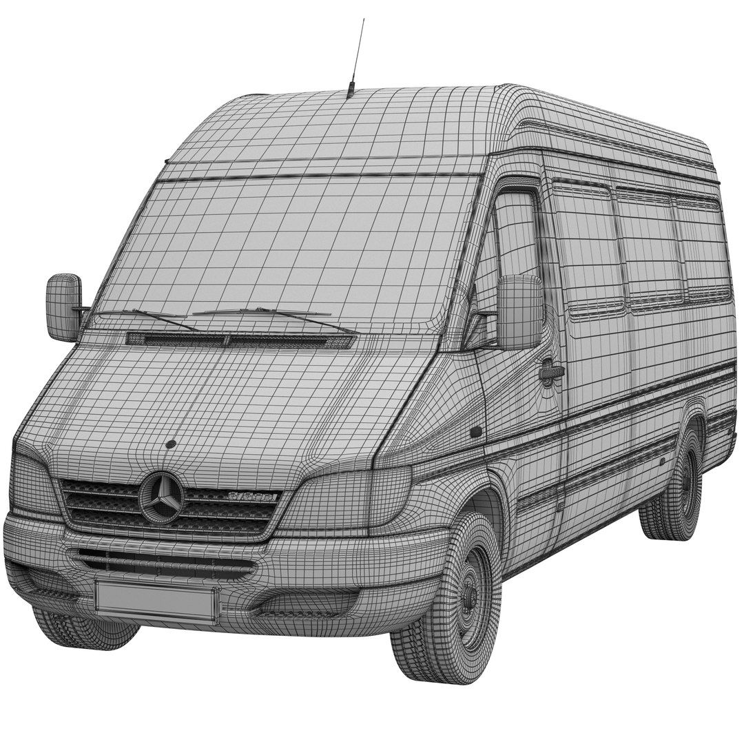 3D MB Sprinter Classic PanelVan Model - TurboSquid 1891991