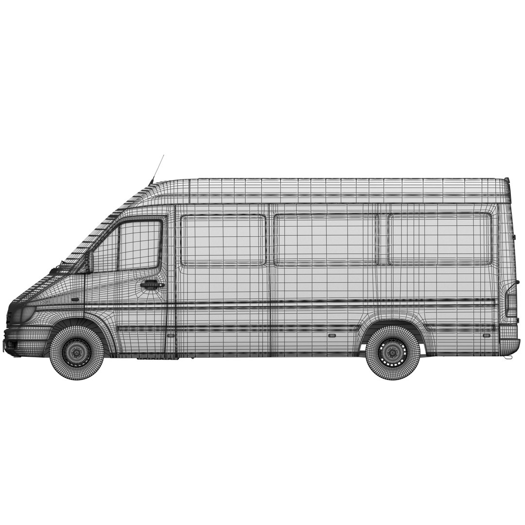 3D MB Sprinter Classic PanelVan Model - TurboSquid 1891991