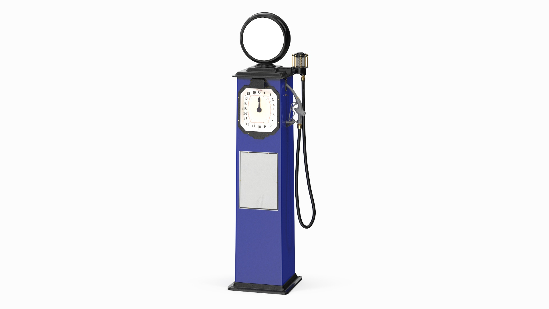 3D Clock Face Gasoline Pump Blue - TurboSquid 2193097
