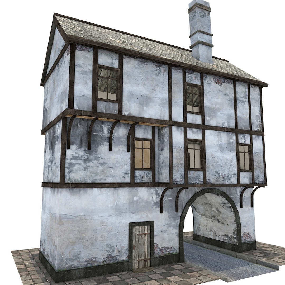3d medieval gate house