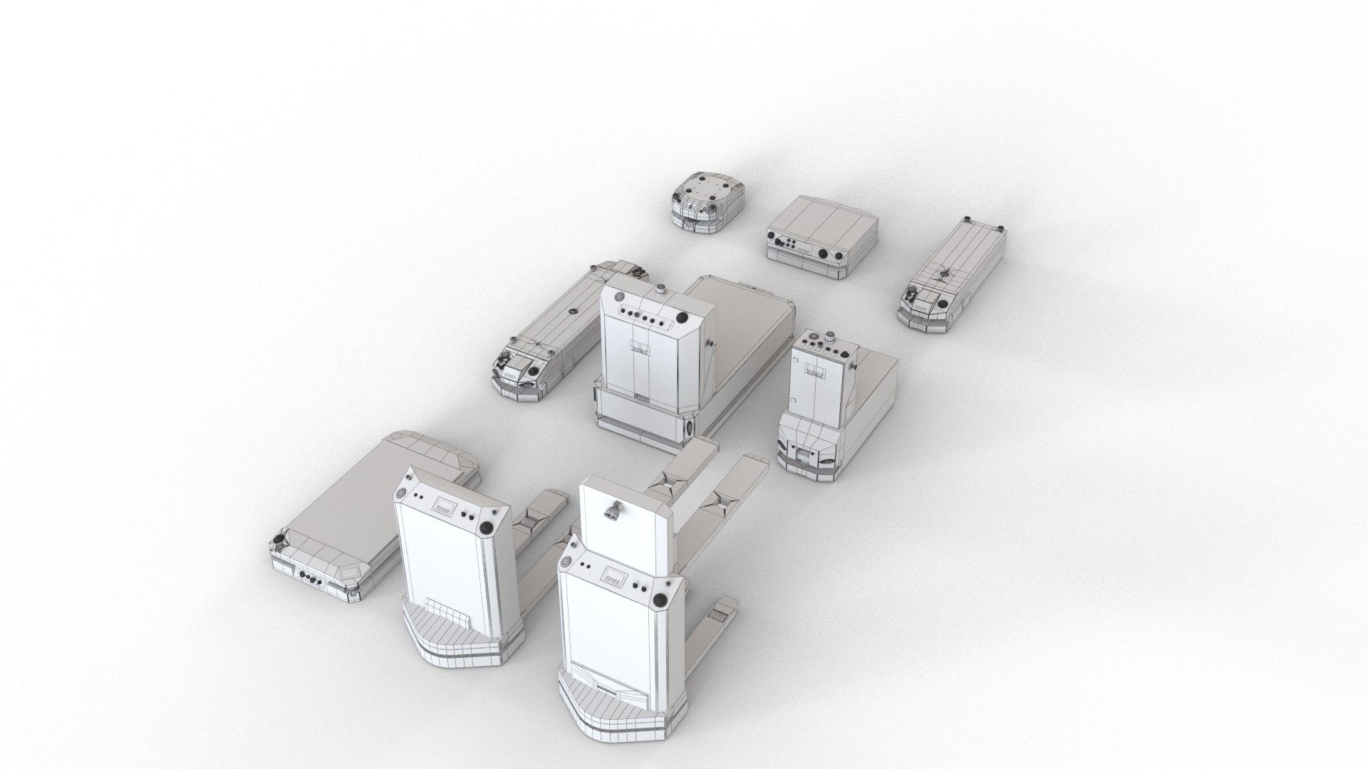 AGV AT cobot set 3D model - TurboSquid 1892164