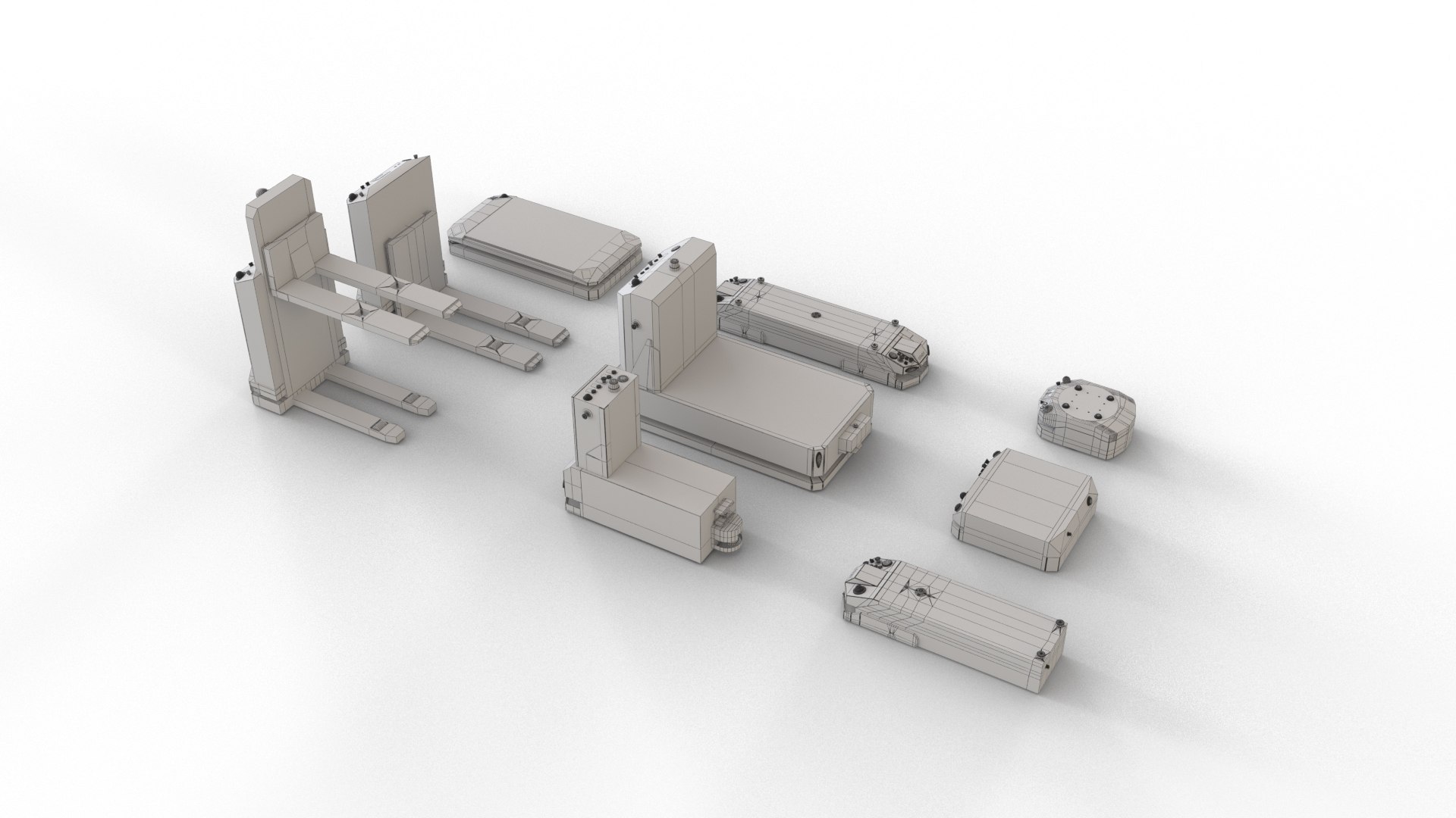 AGV AT cobot set 3D model - TurboSquid 1892164