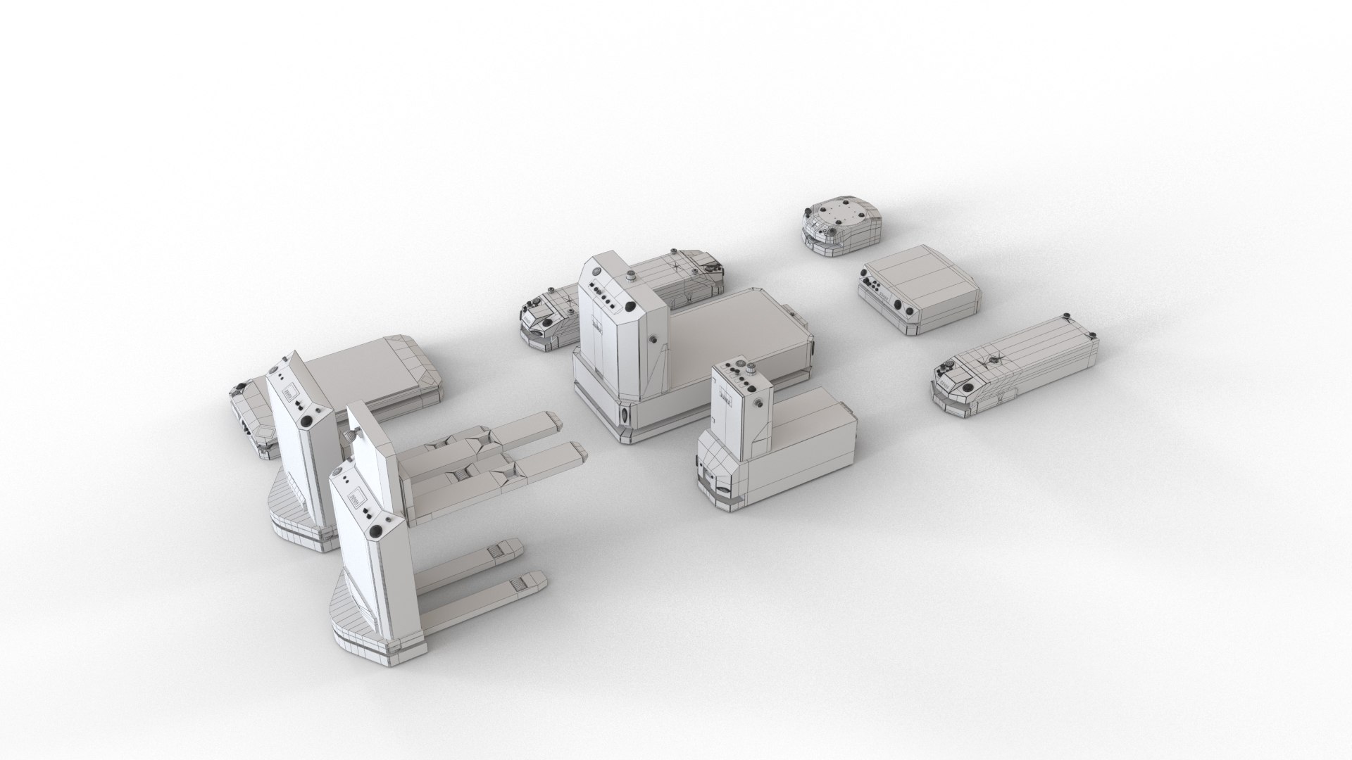 AGV AT cobot set 3D model - TurboSquid 1892164