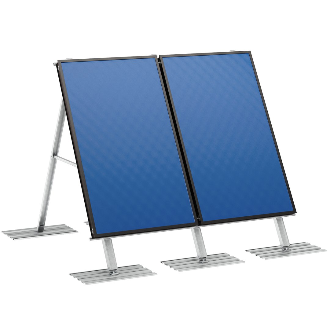 3D Solar panels auroTHERM classic Vaillant - TurboSquid 1923097
