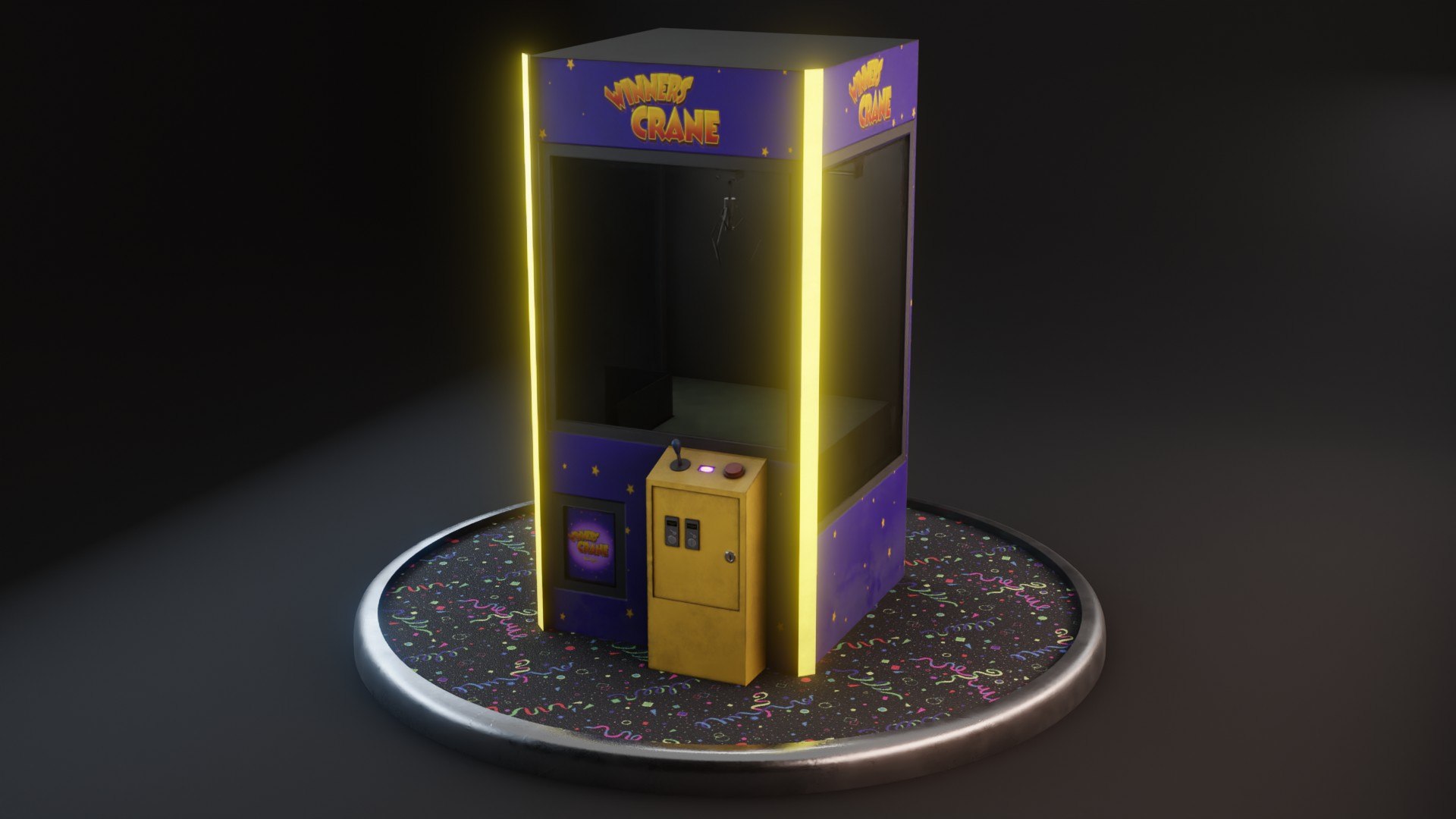 3D Arcade Room Props package - Game Ready Lowpoly PBR - TurboSquid 1928366