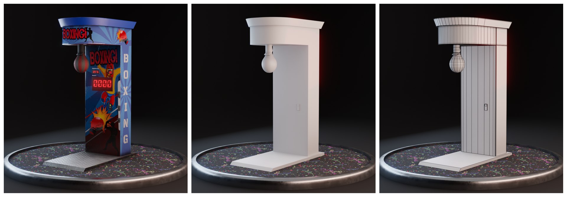 3D Arcade Room Props package - Game Ready Lowpoly PBR - TurboSquid 1928366