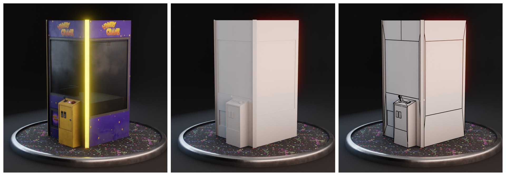 3D Arcade Room Props package - Game Ready Lowpoly PBR - TurboSquid 1928366